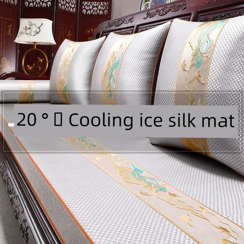 Подушка Ice Silk S3 «Рыба успеха» - Прохладная и дышащая, с наполнителем, 45x45 см