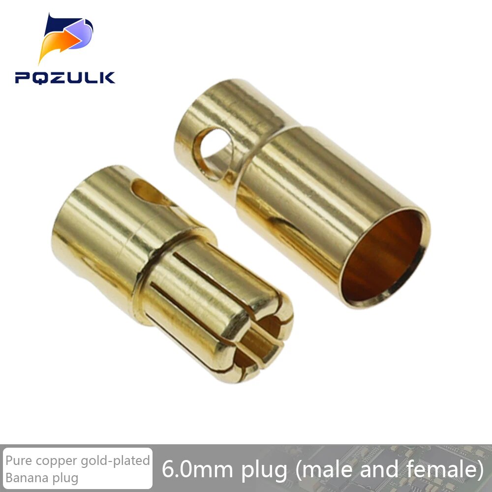 Комплект разъемов «банан» PQZULK 8PCS, 6.0mm