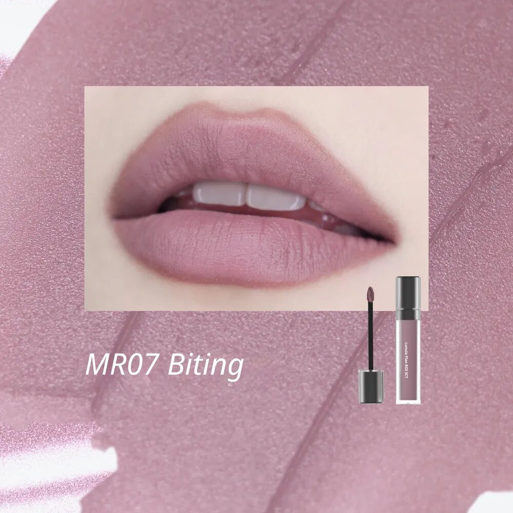 Блеск для губ DRAMO X LAOGU Moonlight In Bottle Matte Lip Mud , 6.5 г - MR07 Biting