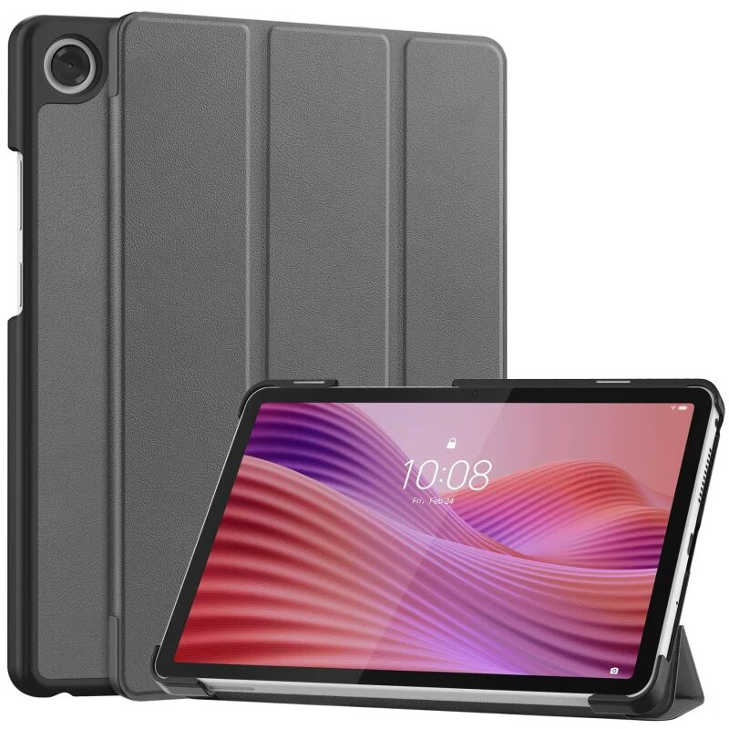 Чехол для планшета Lenovo Tab K9 2025 8.7 дюйма - серый легкий защитный чехол с подставкой, ударопрочный для модели