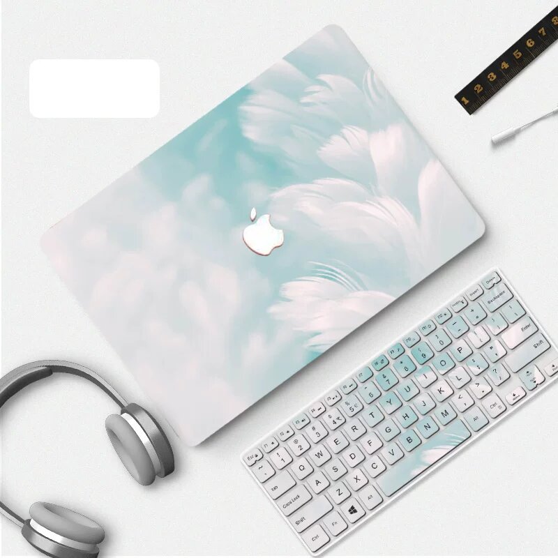 Матовый силиконовый чехол для MacBook Pro 13 дюймов, дизайн CZ-018, включает клавиатурную накладку