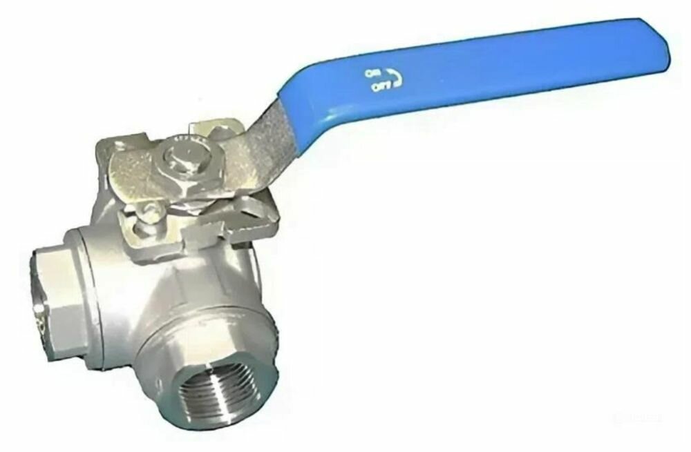 Кран шаровой DN.ru 316-316-PTFE-SP-T-ISO-H WDVF Ду25 Ру63 ВР с ISO-фланцем и рукояткой