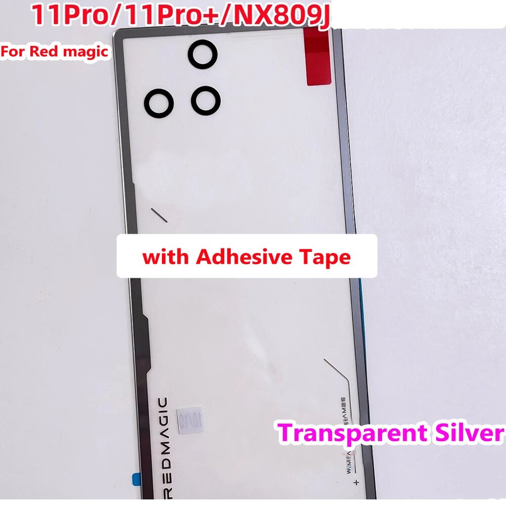Лучшее качество, задняя крышка батарейного отсека, корпус для ZTE Red Magic 11 Transparent Silver