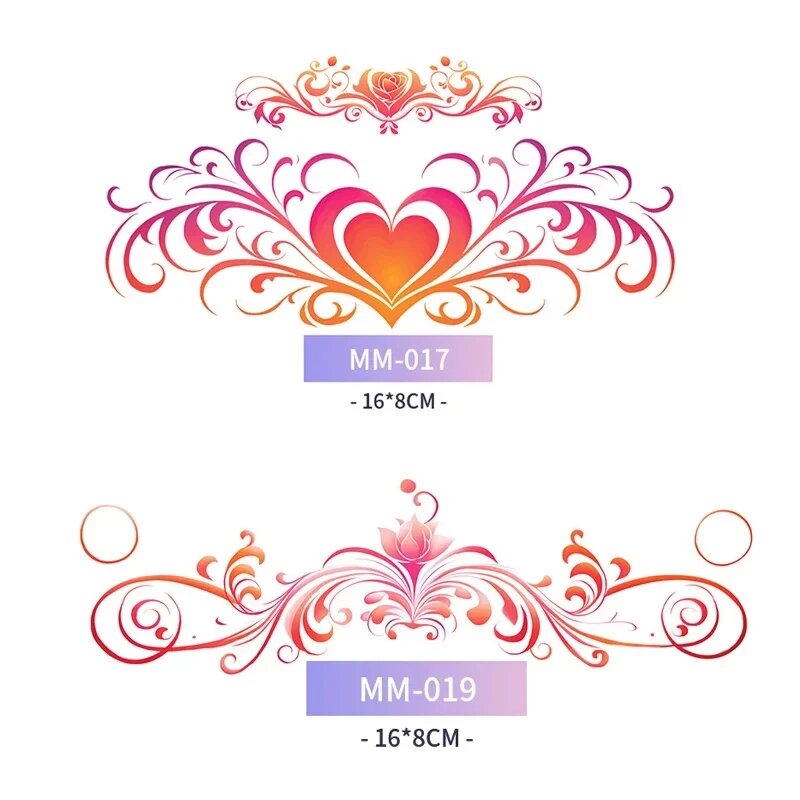 Временные татуировки MM-017, MM-019, Цвет: 017-019