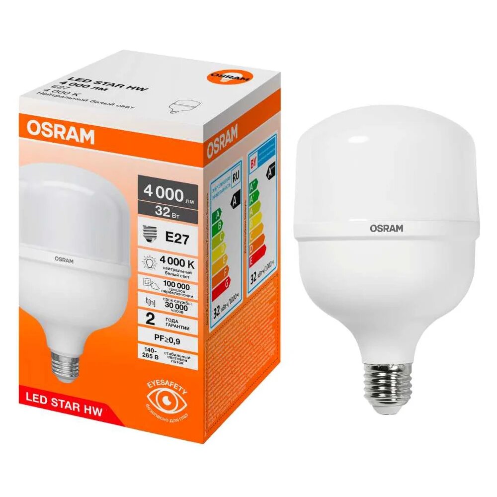 Osram Высокомощная светодиодная лампа LED STAR HW 32W/840 230V E27 10x1 RU 4099854121074