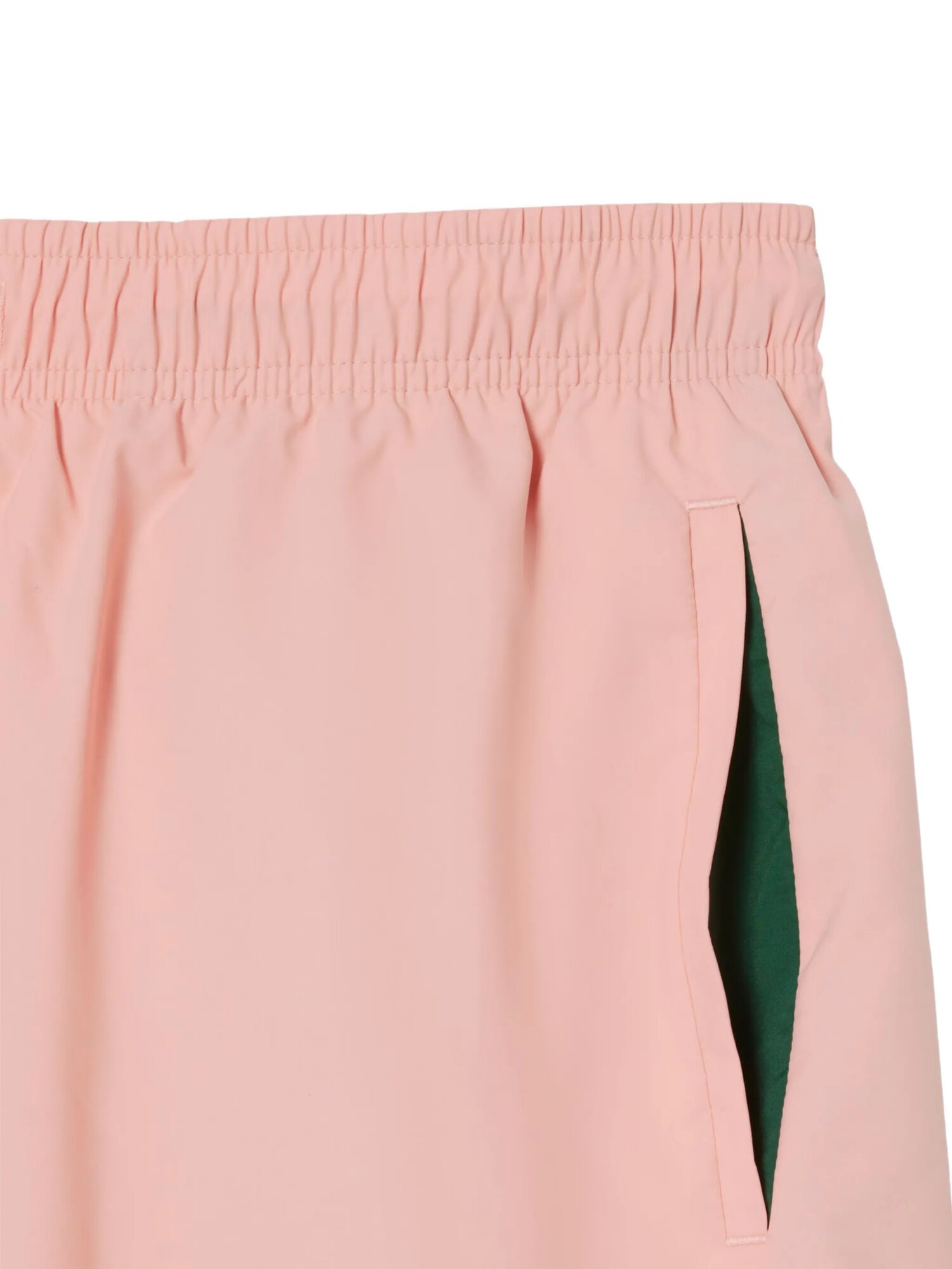 Шорты для плавания LACOSTE Logo-patch drawstring swim shorts, размер S, pink — фото 1