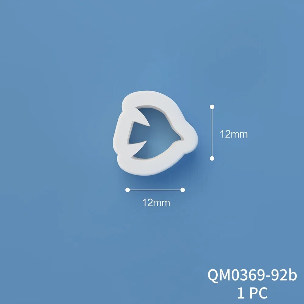 Мультяшный резак для полимерной глины, белый, QM0369-92b, 12 мм