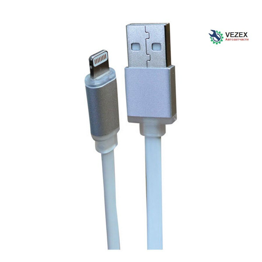 ZIPOWER PM6656 кабель! USB / Mfi1м, LED-подсветка (голубой)\