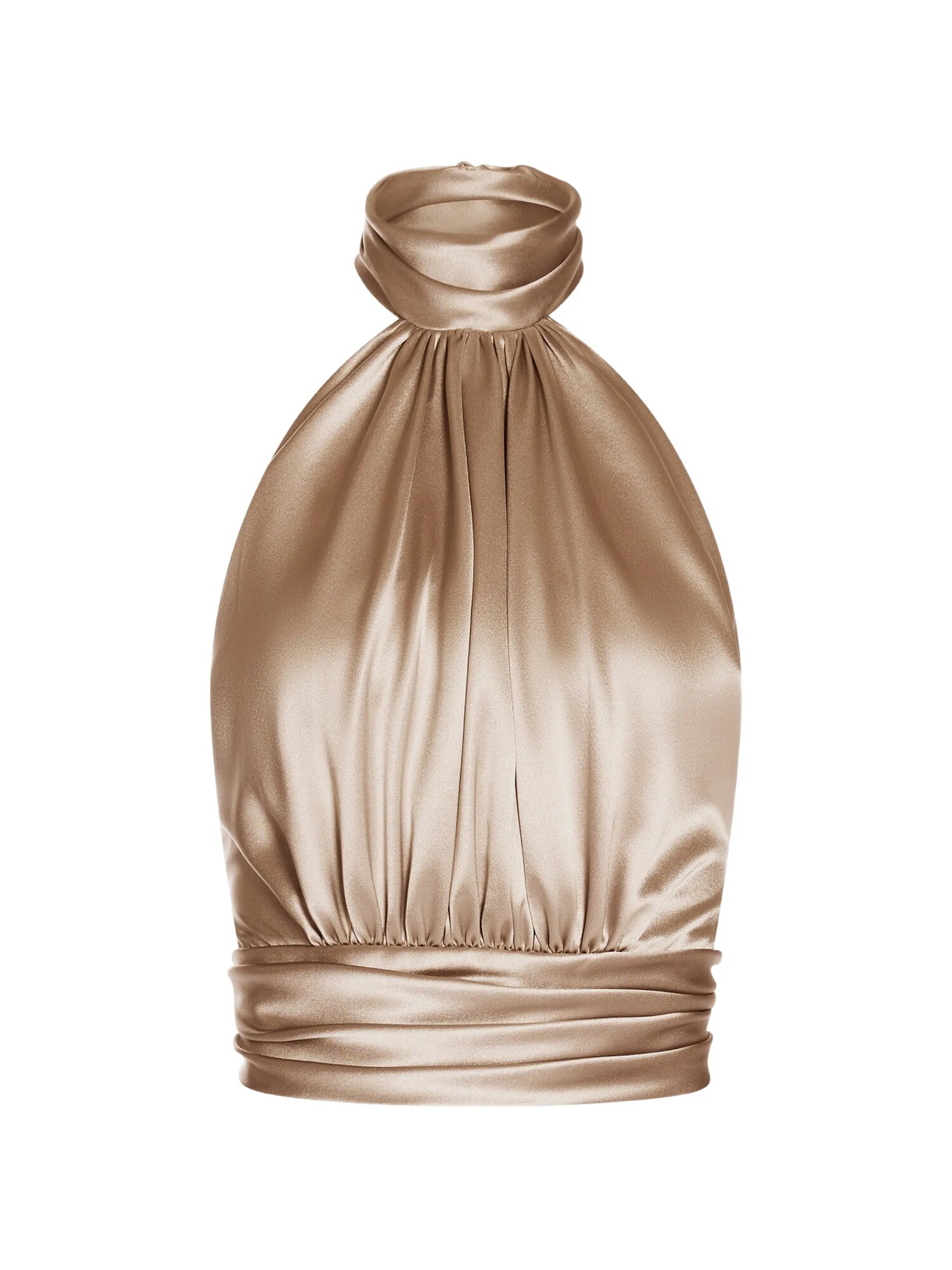 Блуза Draped halter silk blouse