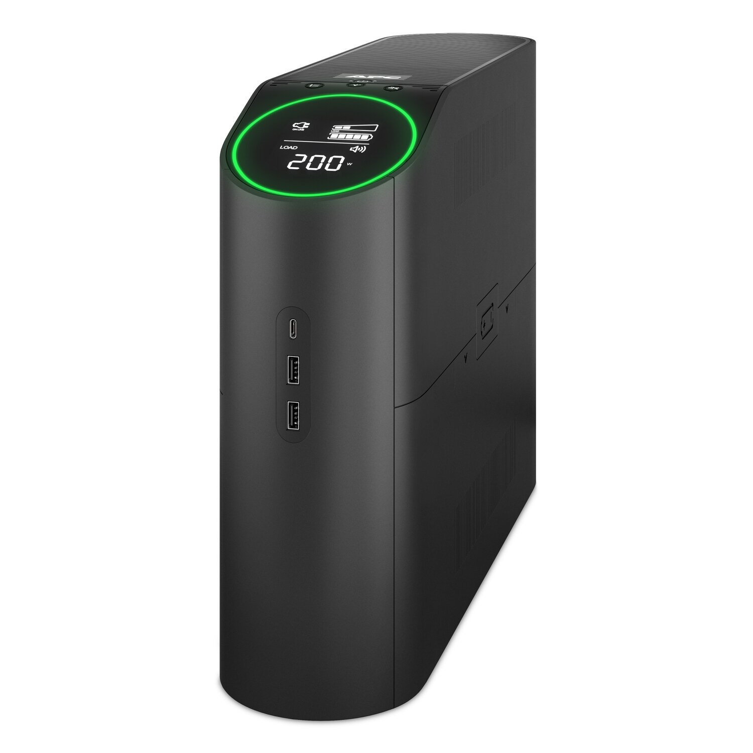 Игровой ИБП APC by Schneider Electric BGM2200B-GR, 2200VA/1320Вт, 4 Schuko, 2 IEC C13, USB A-C, RGB подсветка, черный