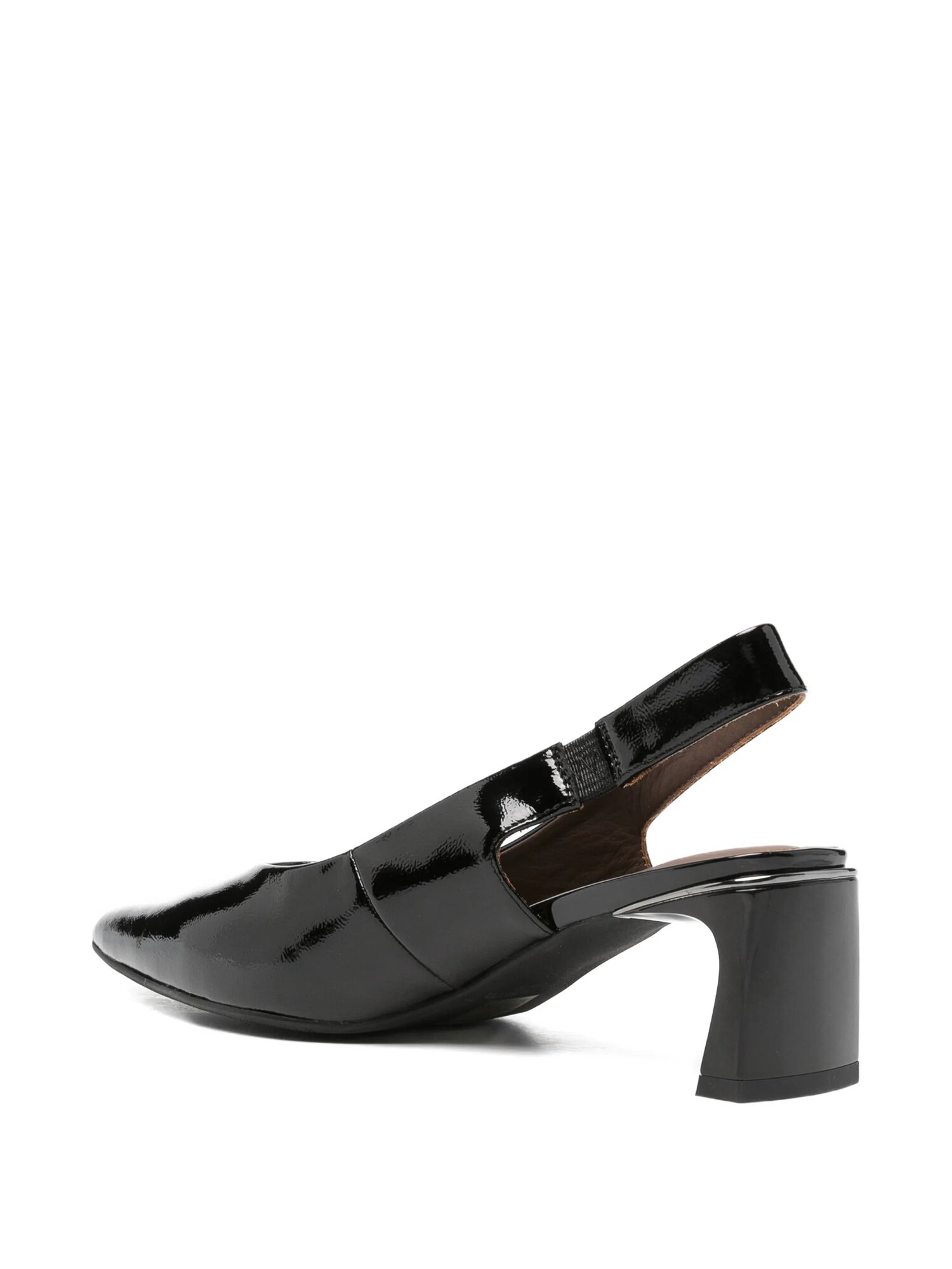 Туфли SERGIO MORETTI Patent-finish slingback pumps, размер 37 — фото 1