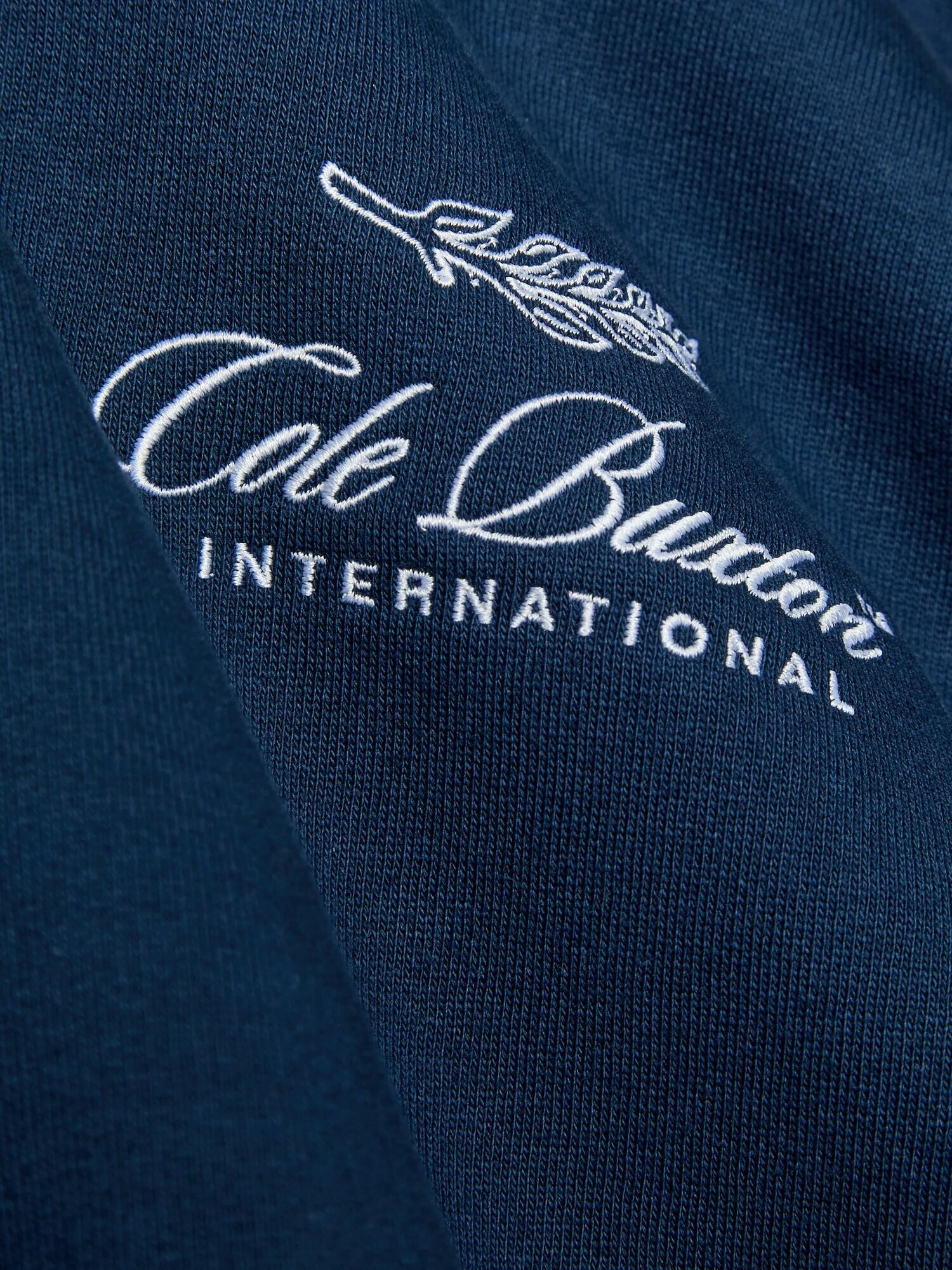 Худи COLE BUXTON Logo-embroidered drawstring hoodie, размер 52, , blue — фото 1