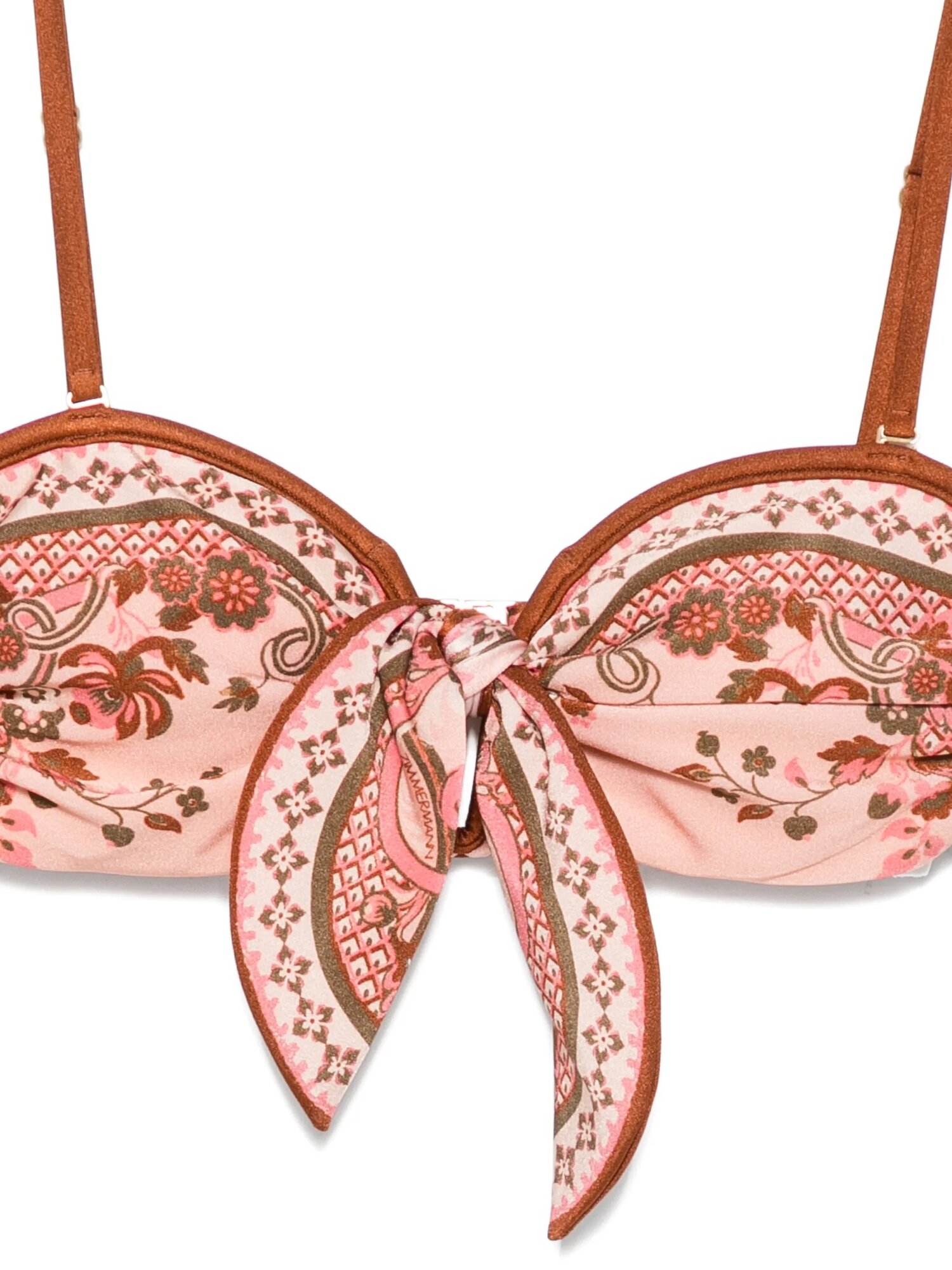 Купальник ZIMMERMANN Paisley-print bikini, размер 42, pink — фото 1