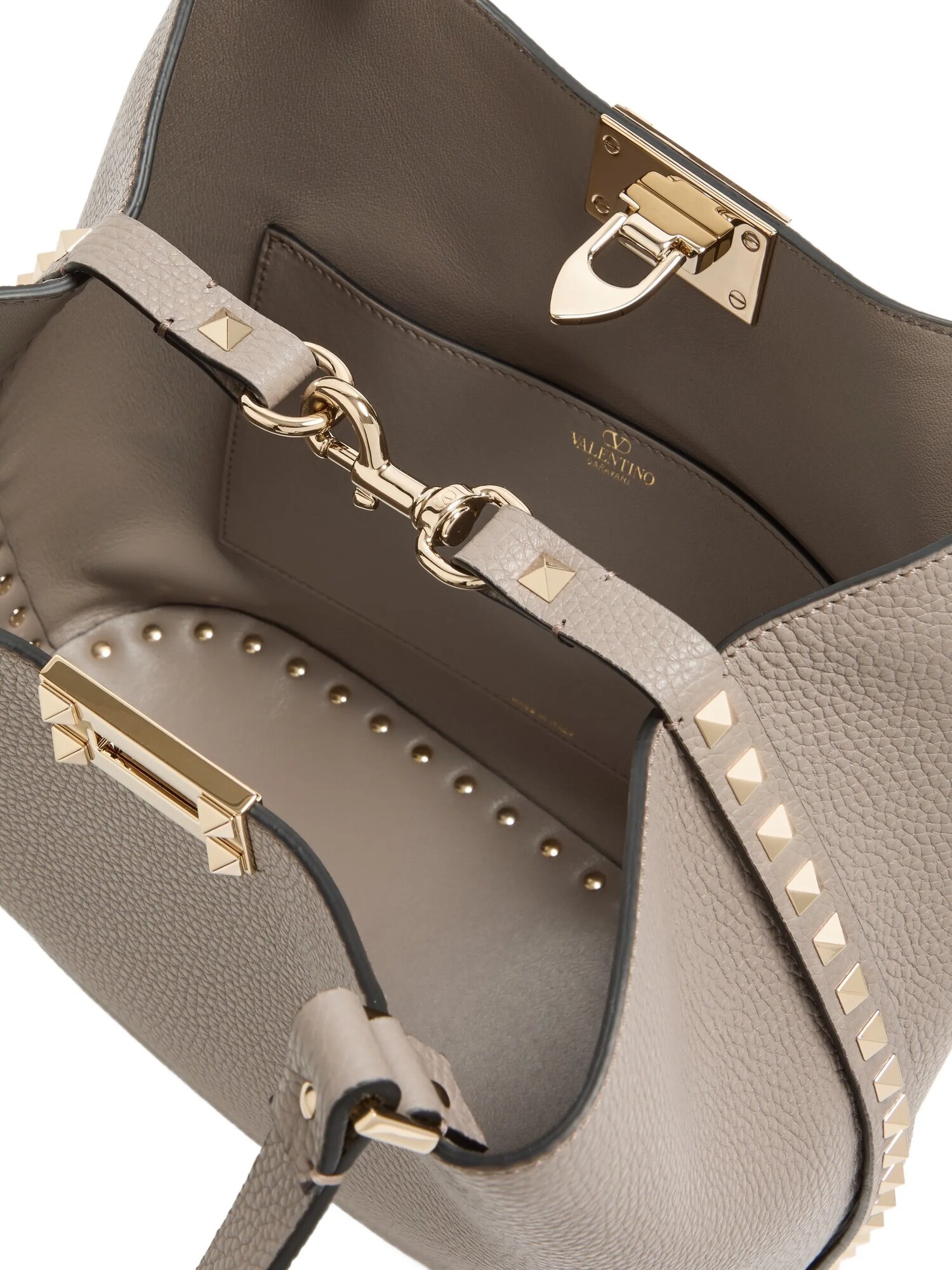 Сумка Valentino Rockstud, grey — фото 1