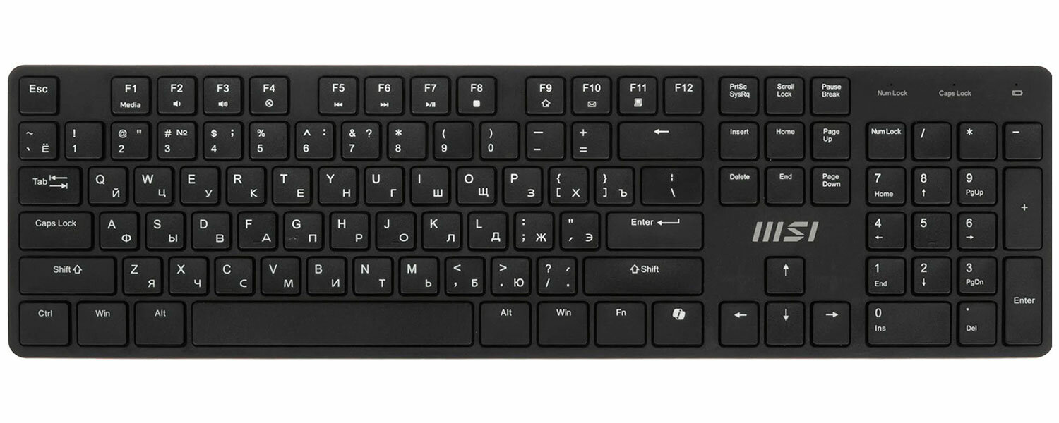 Клавиатура + мышь MSI FORGE K200 W COMBO — фото 1