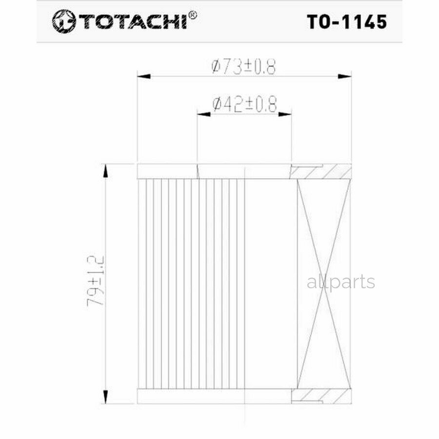 TOTACHI TO1145 фильтр масляный двигателя