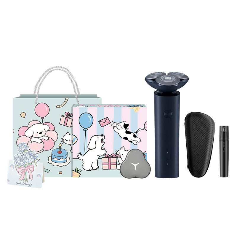 Электробритва мужская Xiaomi S101 Twilight Blue-Portable Refreshing Birthday Cake Box