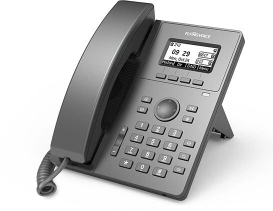 Телефон стационарный Flyingvoice IP P10P черный