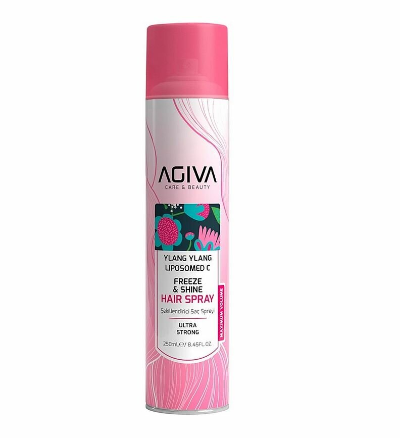 Лак AGİVA для укладки волос Ylang Ylang Lıpozom C Pro Care, 250 мл