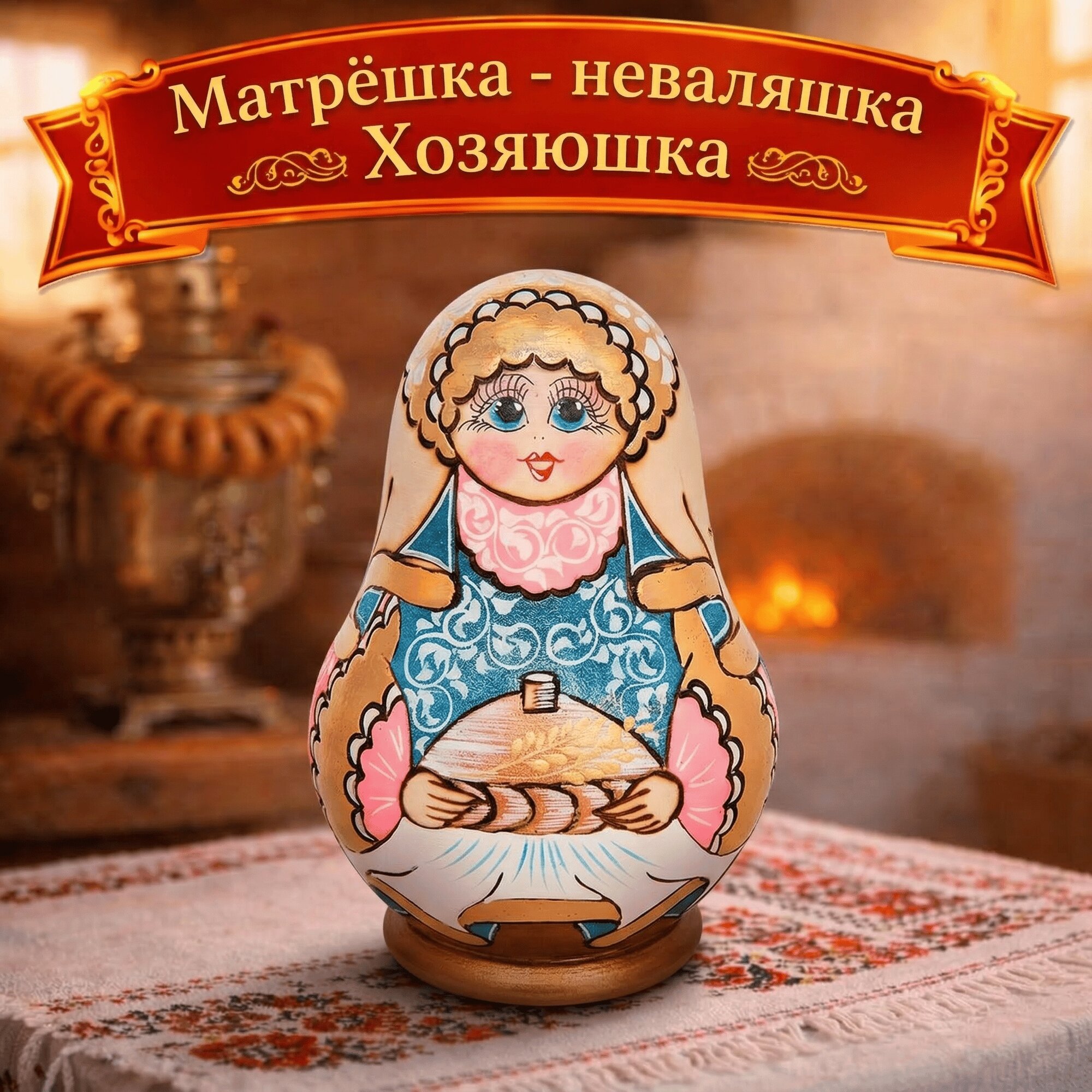 Матрешка - неваляшка Хозяюшка