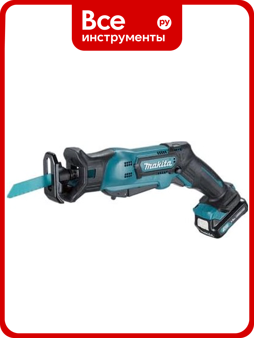 Сабельная пила Makita CXT JR103DWAE бесключевая замена оснастки, электрическая регулировка оборотов, подсветка