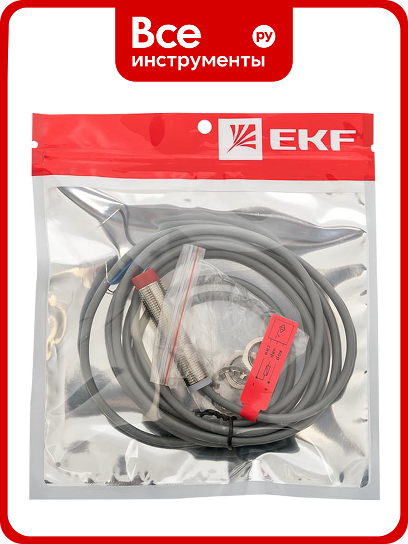 Бесконтактный индуктивный датчик EKF PROXIS-2-12-04-P-NO-2, 2 м, пластик