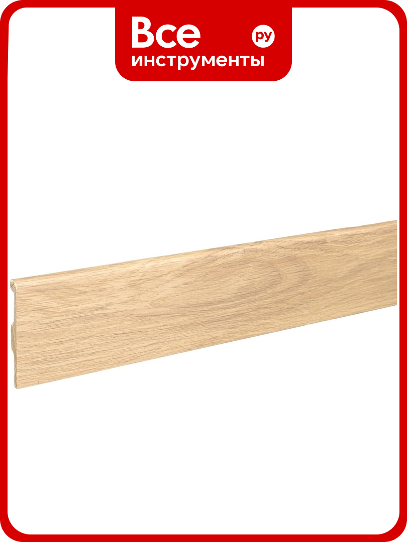 Плинтус Bonkeel Top HDPS Дуб Бежевый, 2000x80x14 мм 585418