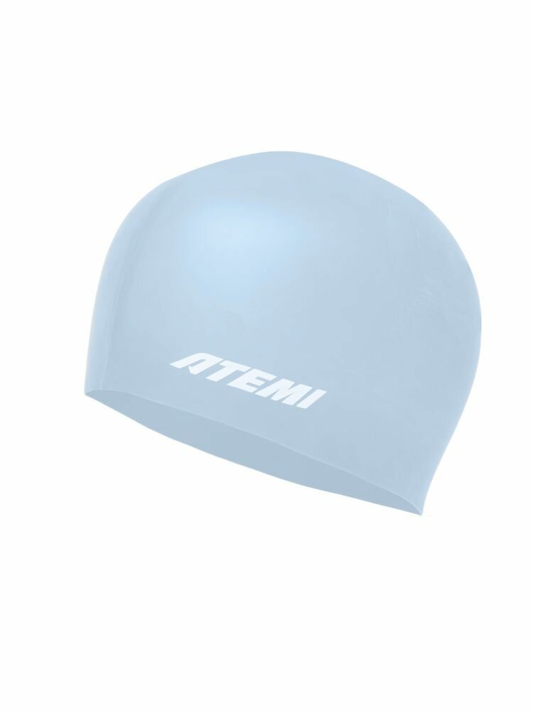 Шапочка для плавания Atemi kids silicone cap Light blue, силикон, голубая, KSC1LBE