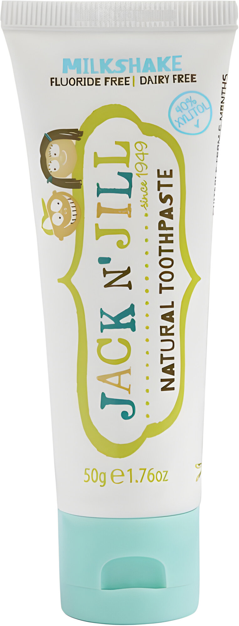 Jack N' Jill Органическая зубная паста со вкусом "Молочный коктейль" Natural Certified Toothpaste Milkshake 100ml