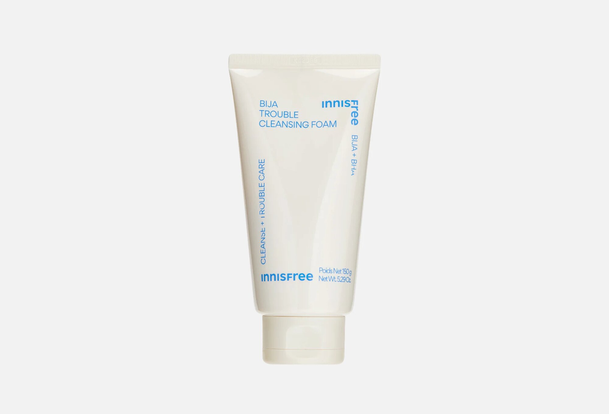Пенка для умывания Innisfree Bija Bha Trouble Cleansing Foam, для всех типов кожи, 150мл