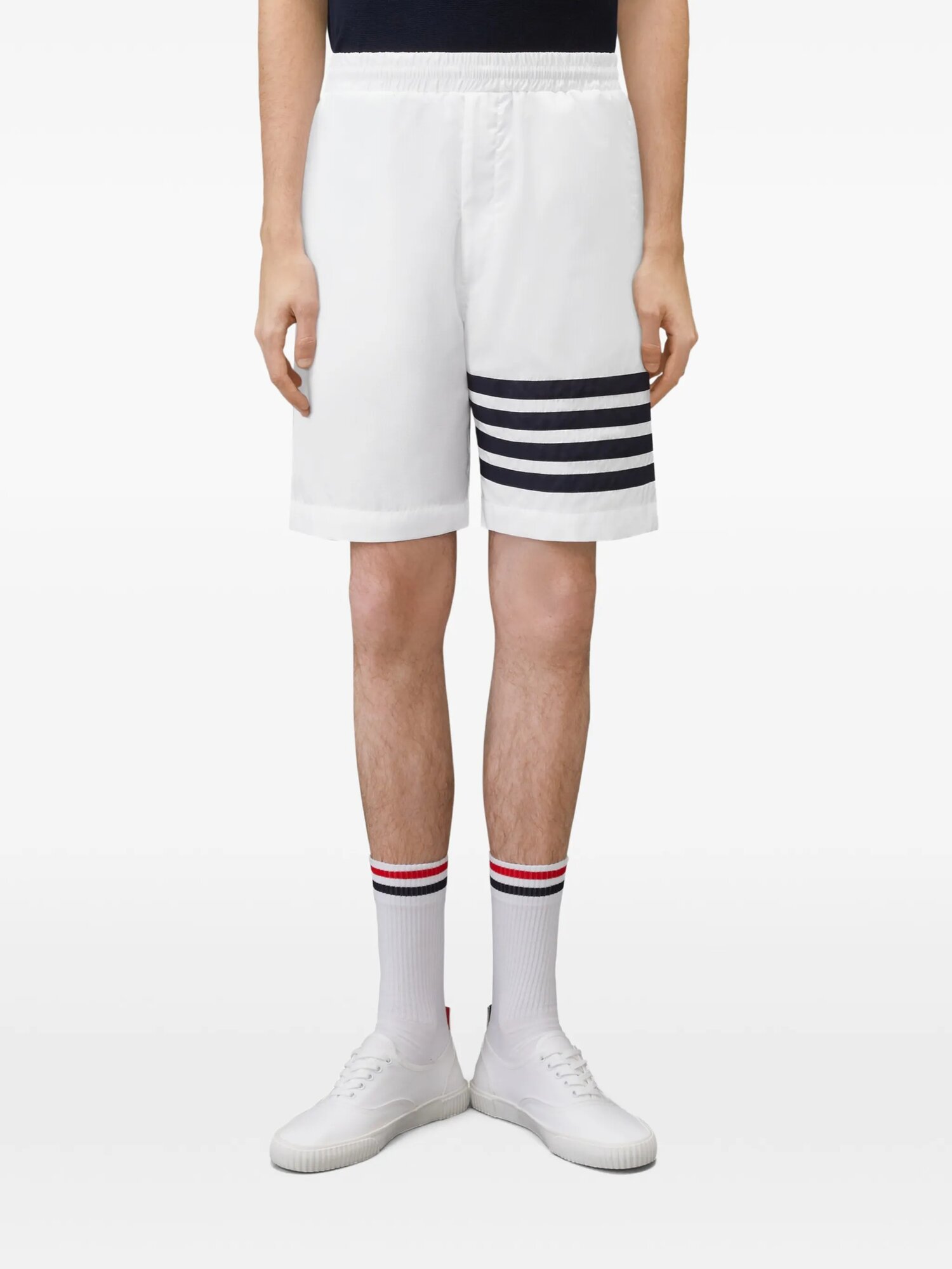 Шорты THOM BROWNE 4-Bar, размер 42, white — фото 1