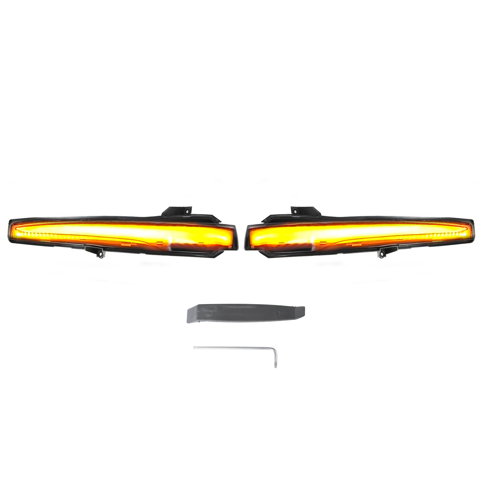 Боковые указатели поворота LED DRL тонированные линзы для Mercedes V Class W447 2014 2018