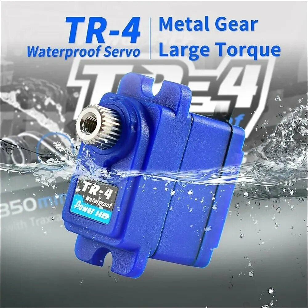 Мини сервопривод PowerHD TR-4, 7.4В, 2.6кг, водонепроницаемый, с металлическими шестернями, для Traxxas TRX-4 (замена 2065)