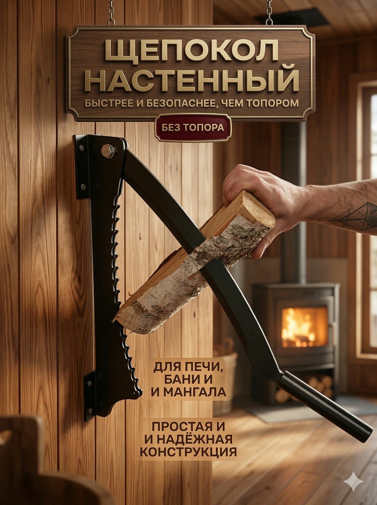 Щепокол ручной "Кузьмич"