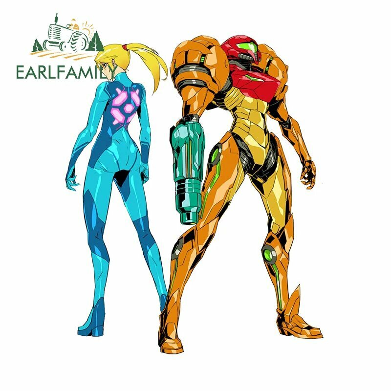 EARLFAMILY 13 см для Samus и Metroid Ретро Автомобильная наклейка на лобовое стекло детская Солнцезащитная водонепроницаемая защита от солнца для двери автомобиля