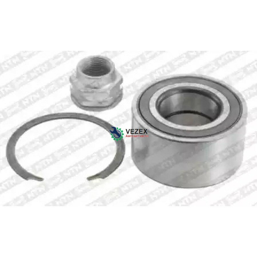 NTN-SNR R15858 Подшипник ступицы колеса (комплект) | перед | FIAT DOBLO/STRADA1.2/1.6/1.7TD/1.9D 99> ABS