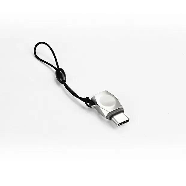 Hoco UA8 (Silver) переходник USB-C Micro-USB