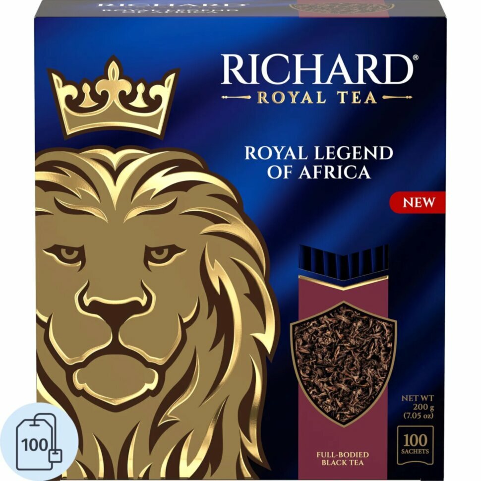 Чай Richard Royal Legend of Africa черный 2гx100сашет, 2187179