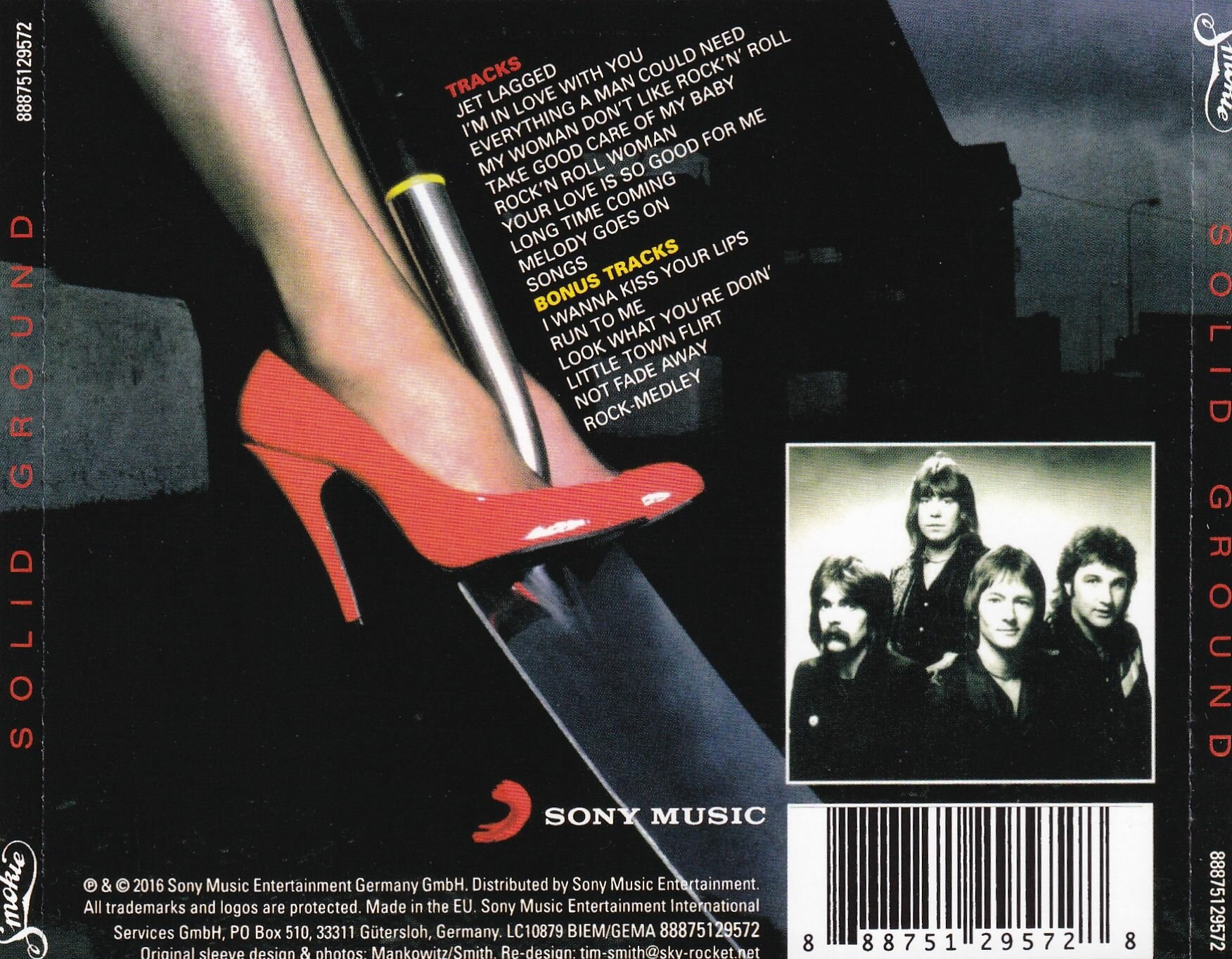 Smokie - Solid Ground, 2016, 8-page, CD-Аудио — фото 1