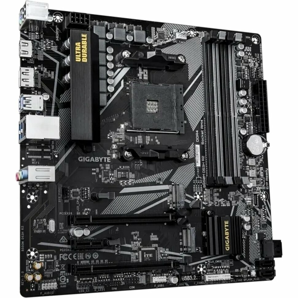 Материнская плата Gigabyte B550M DS3H R2 {AM4 AMD B550 4xDDR4 mATX, 2378159