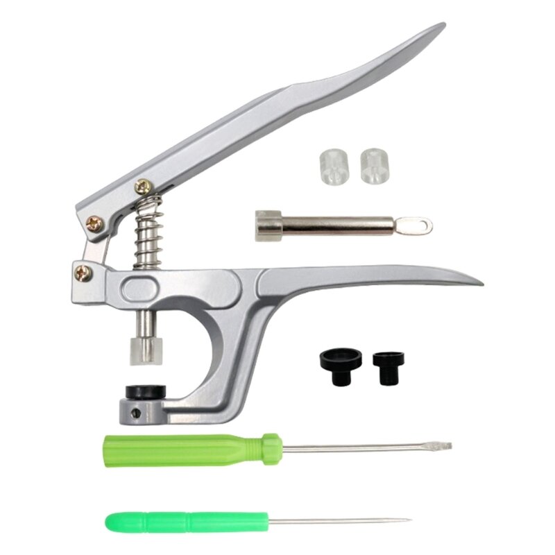 Multipurpose Button Fastener Tool for Baby Bibs Clothing Leather Craft Canvas Bag, Handy Button Installation Plier Tool