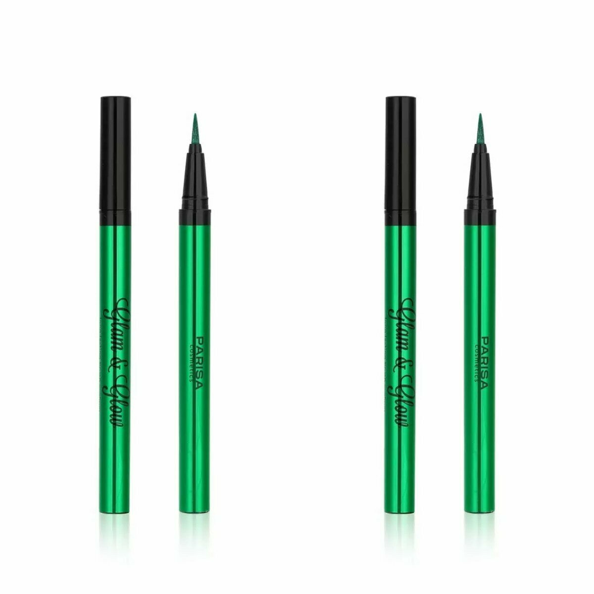 Лайнер для век Parisa Cosmetics Glam&Glow, тон 04 Зелёный, 2 шт.