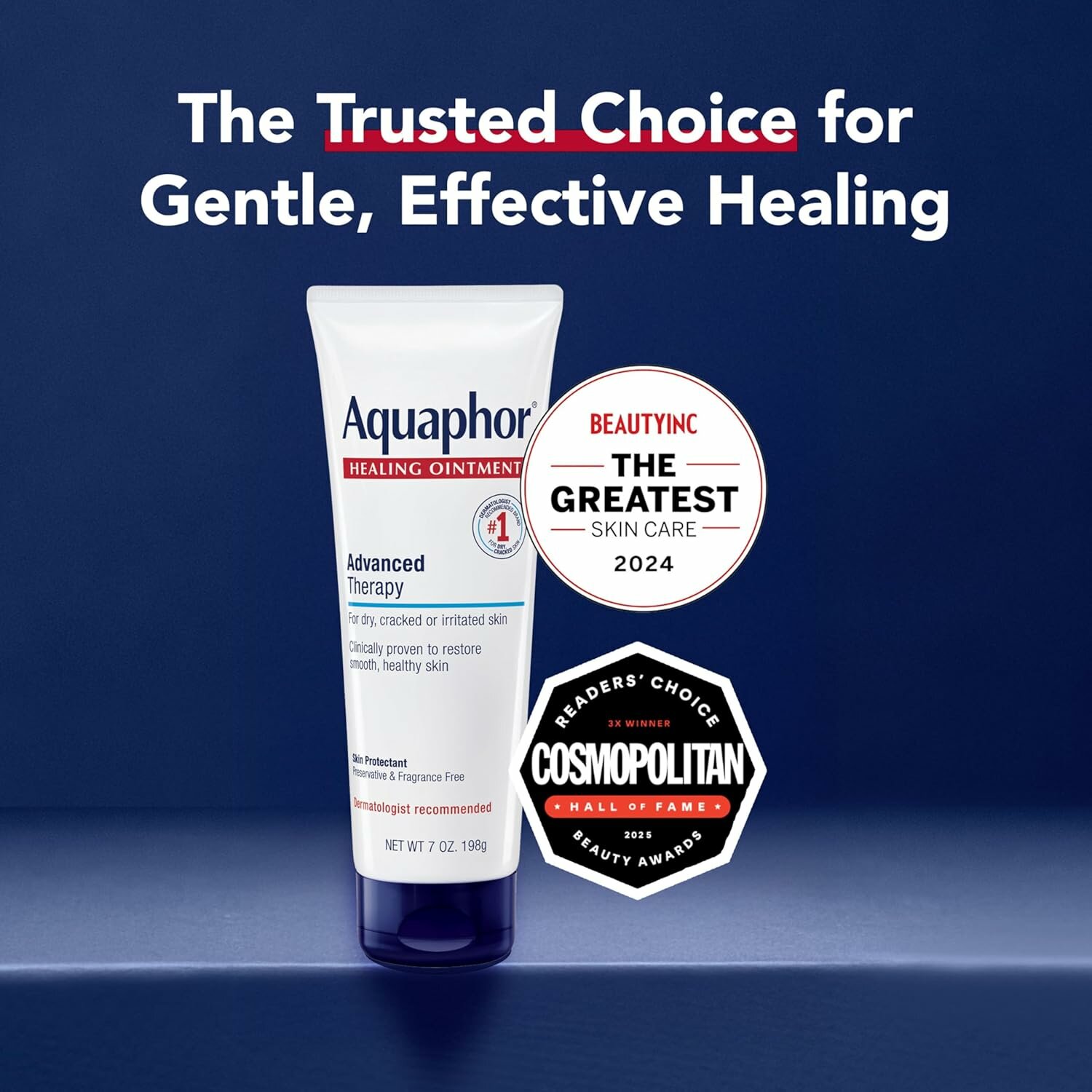 Мазь Aquaphor "Healing Ointment", для сухой и повреждённой кожи, без воды, 7 унции