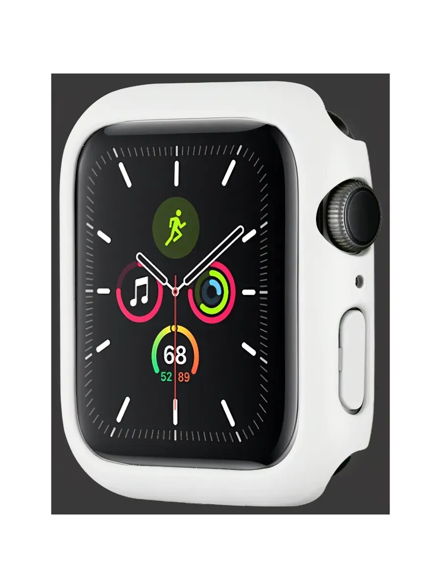 Защитное стекло с бампером для Apple Watch 41 mm Anank белое