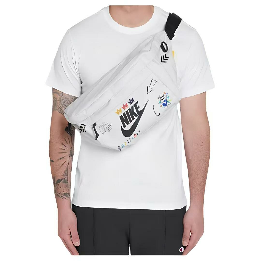 Сумка поясная NIKE Nike Regular Light Bone 552873624, фактура гладкая, бежевый — фото 1