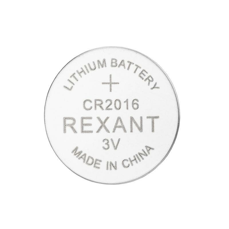 Элемент питания литиевый CR2016 3В (блист.5шт) Rexant 39-1106