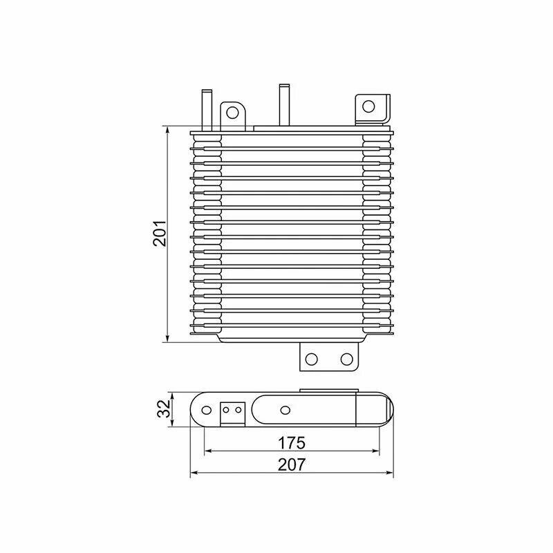 Радиатор АКПП SAT ST-MR983077 Mitsubishi Outlander 02-09 / Airtrek 01-05
