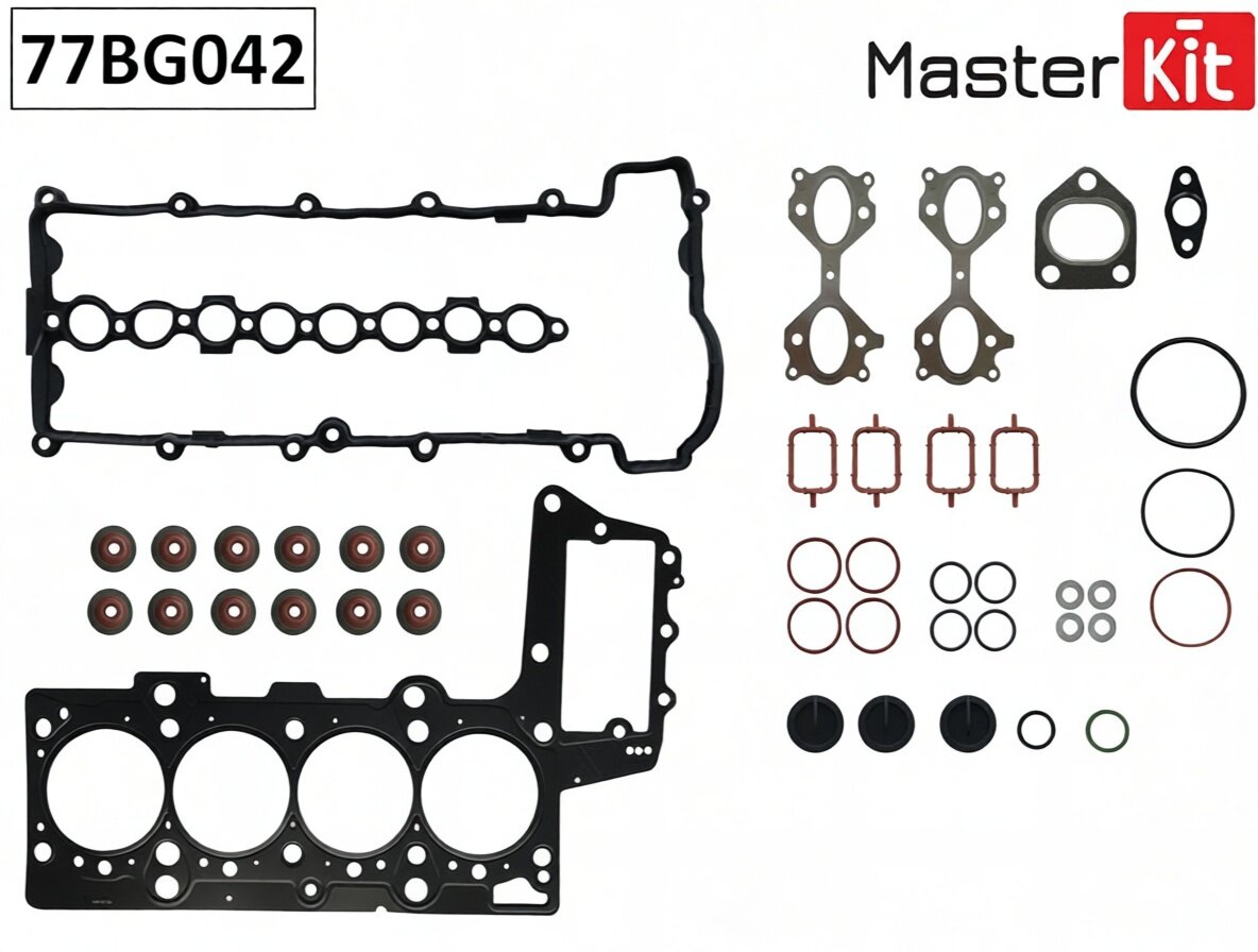 Верхний набор прокладок ГБЦ Masterkit 77BG042