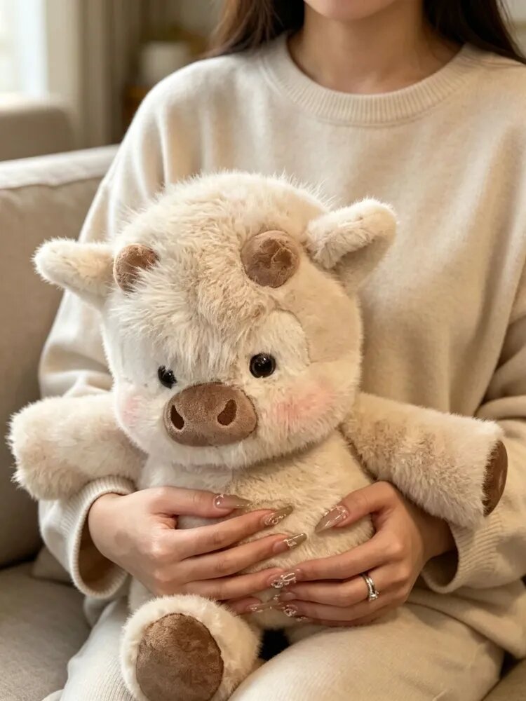 Бегущий теленок игрушка мягкая