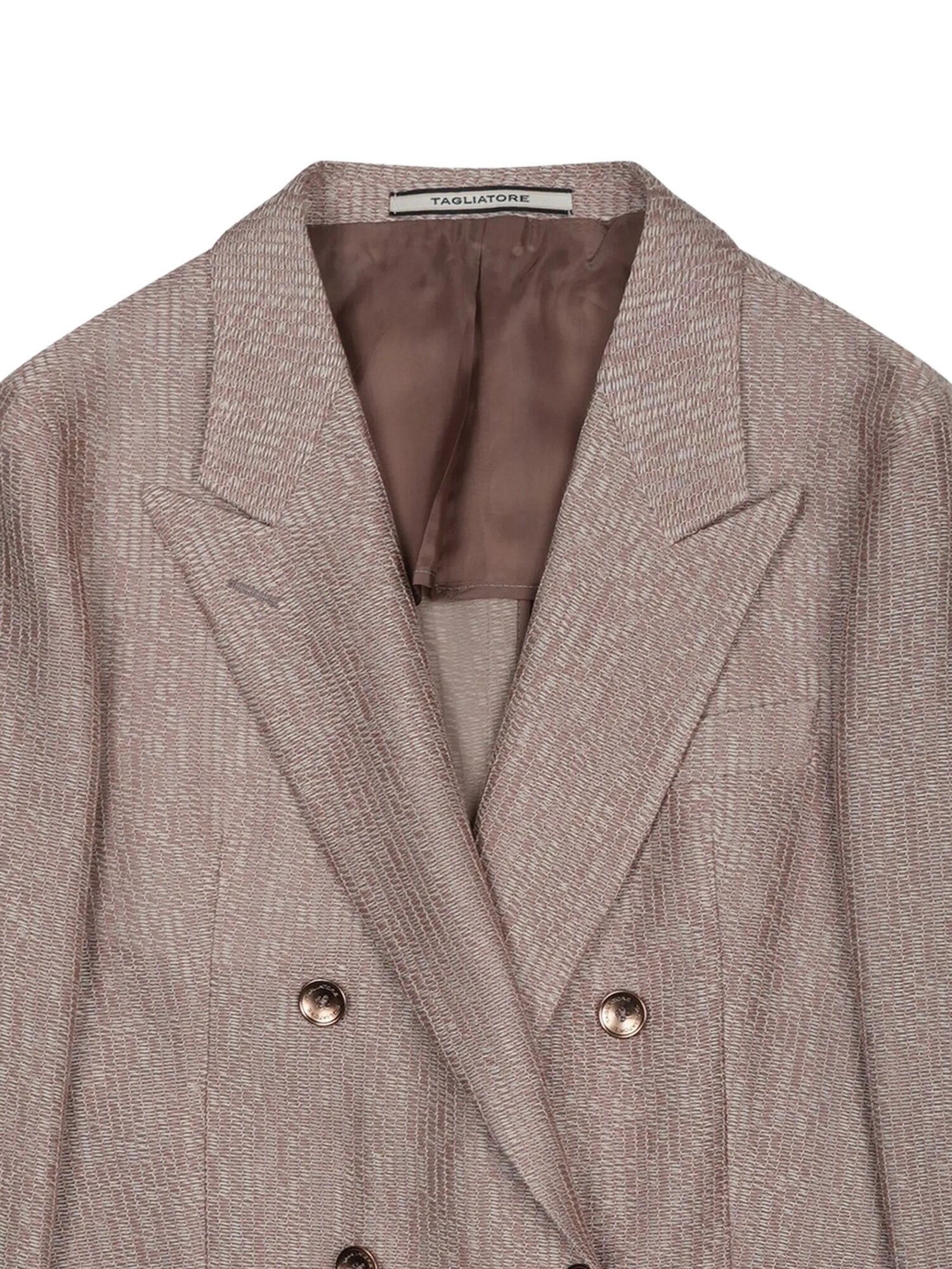 Пиджак Tagliatore Double-breasted textured blazer, размер 44, разноцветный — фото 1